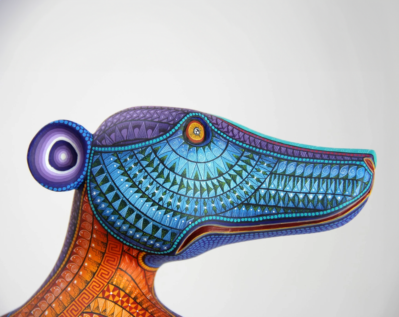 Meerkat Alebrije | Wooden Meerkat Painted Sculpture | Talokan Art